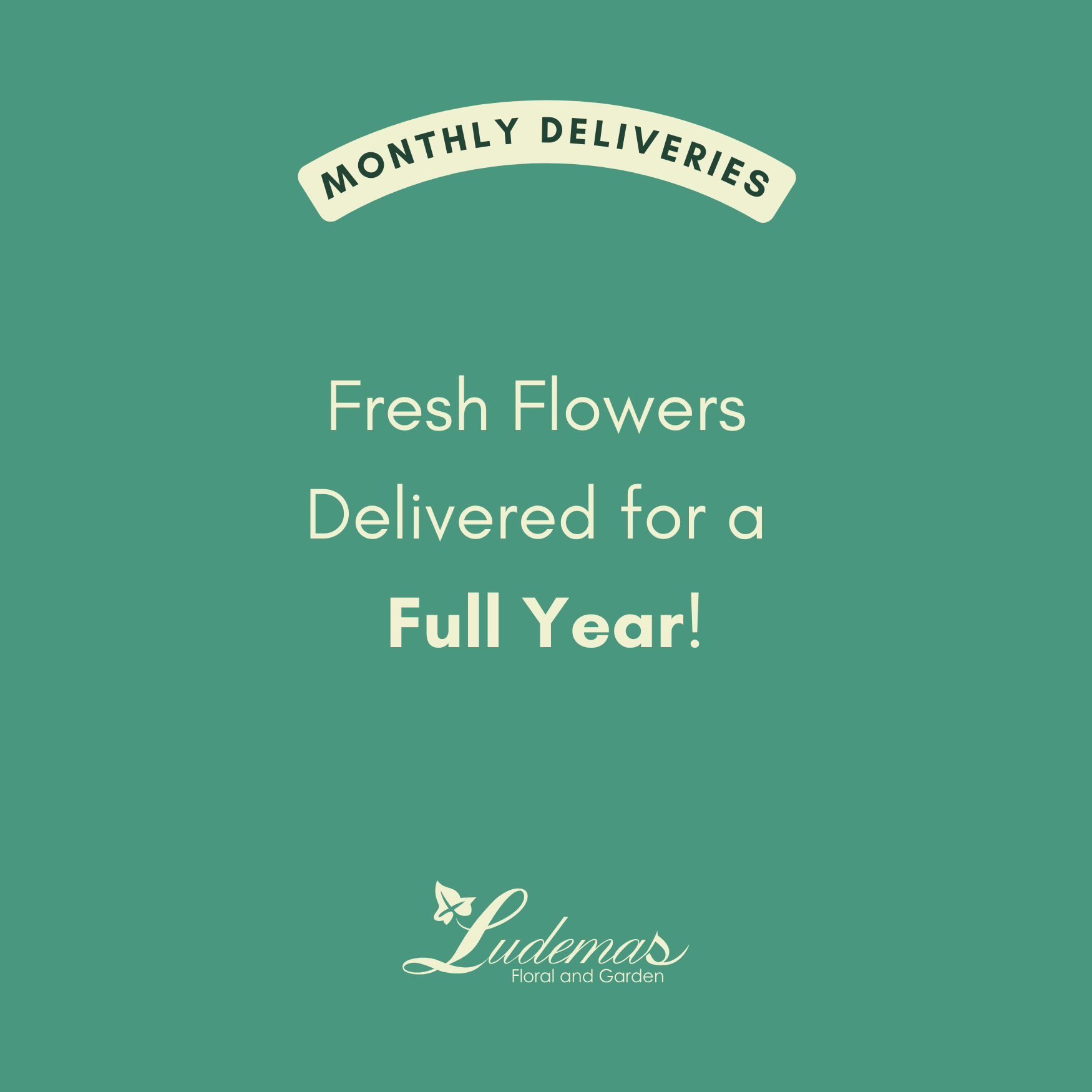 1 Year Floral Package - Ludemas